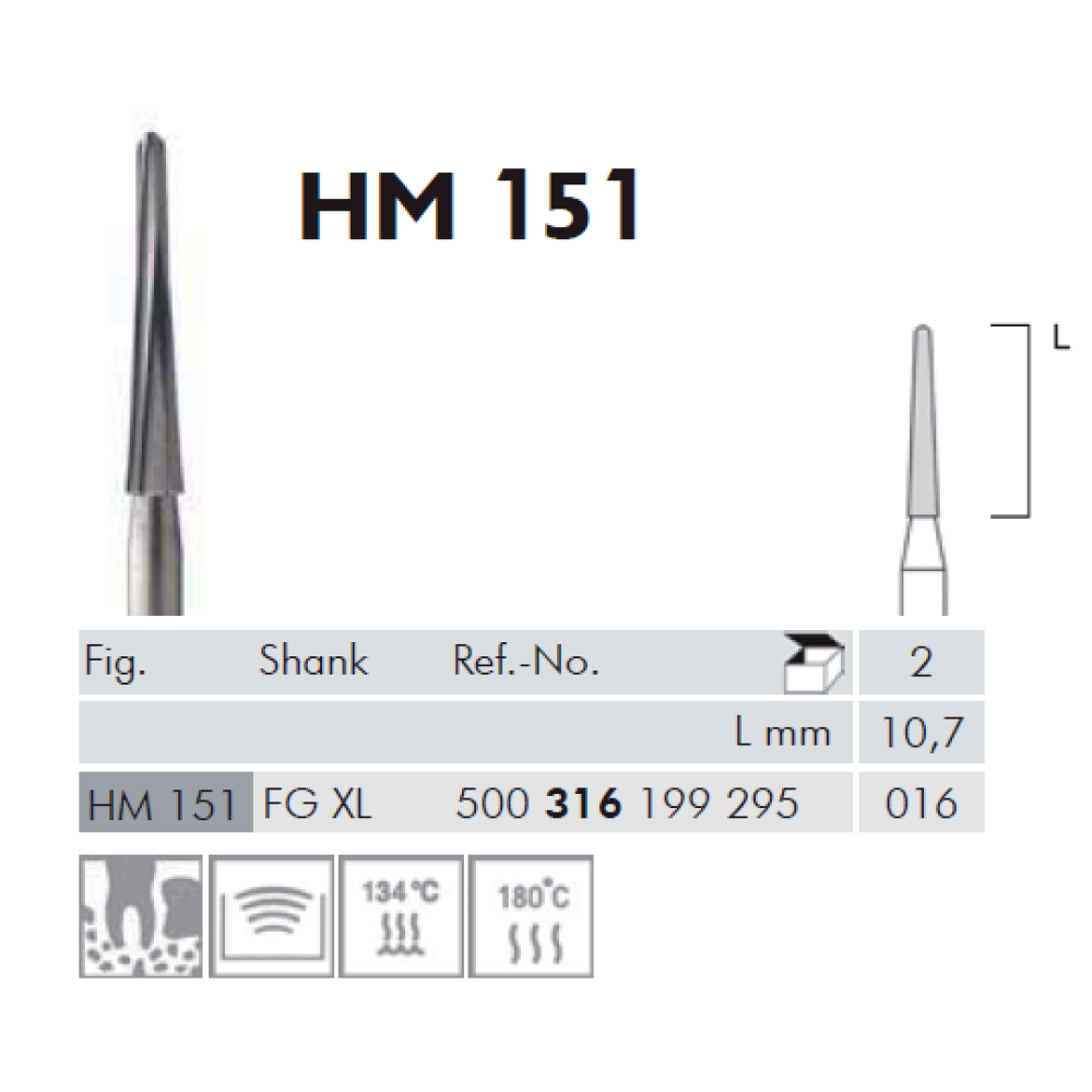 ORAL SURGERY TC BUR HM-151
